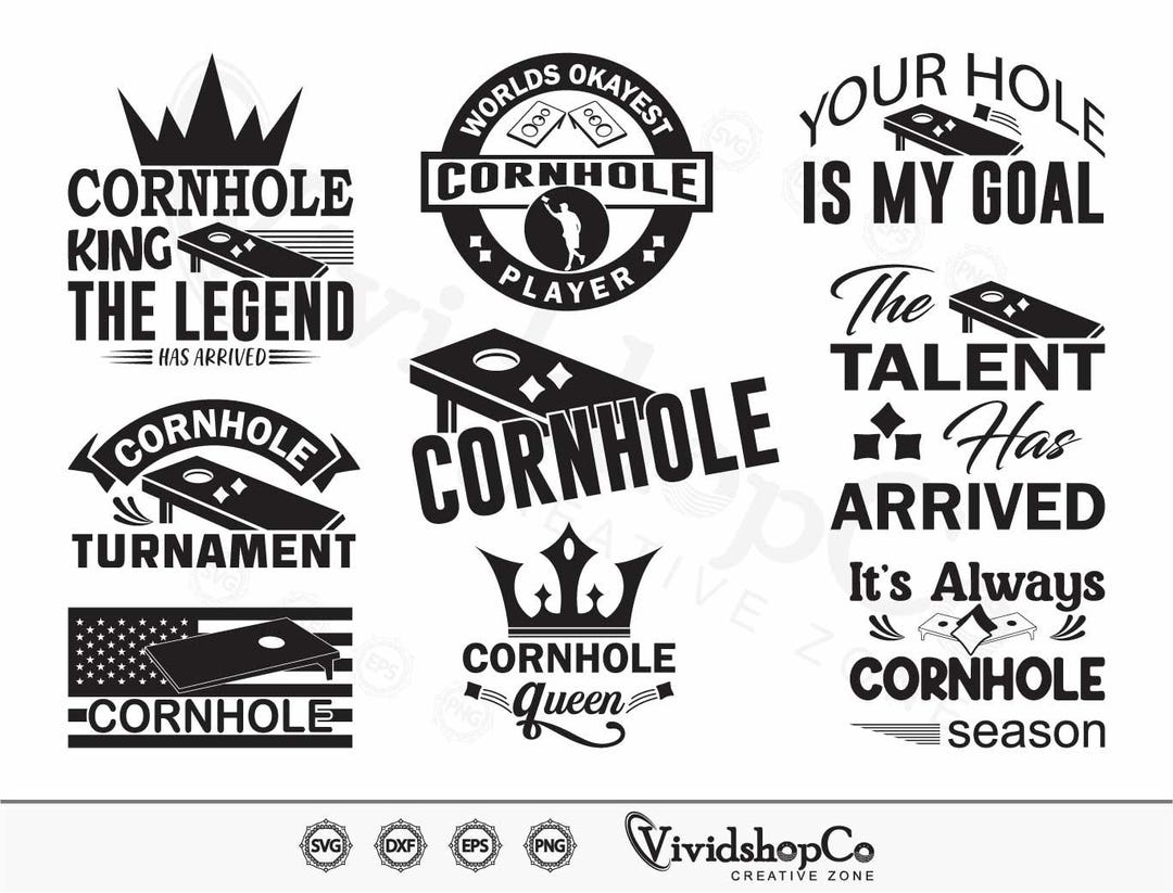 Cornhole #3 Svg, Cornhole Player SVG, Cornhole Game Svg, Clipart, Cut ...