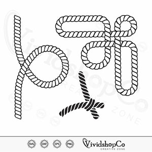 Rope SVG, Nautical Rope Svg, Nautical Knot Svg, Rope Frame Svg, Clipart ...