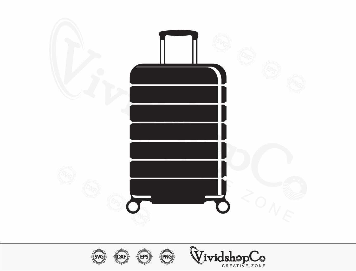 Luggage SVG, Suitcase Svg, Travel Bag Svg, Bag Svg, Clipart, Cut Files ...