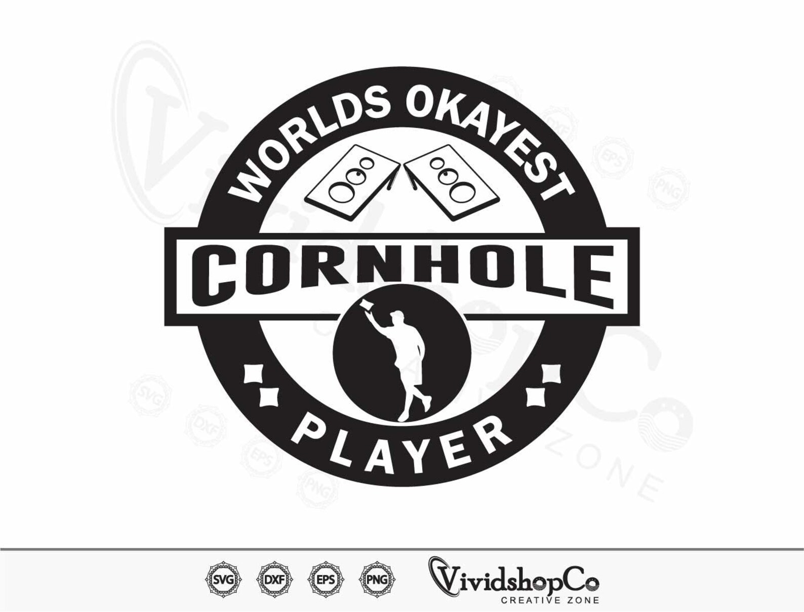 Cornhole #3 Svg, Cornhole Player SVG, Cornhole Game Svg, Clipart, Cut ...
