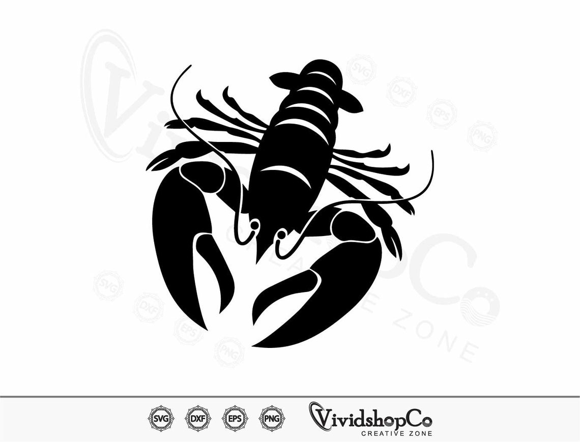 Crawfish Svg, Clipart, Cut Files for Silhouette, Files for Cricut ...