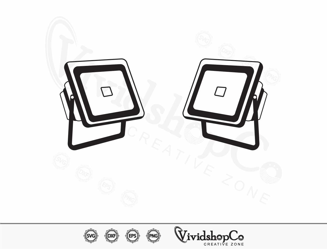 Stage Lighting Svg, Director Light Svg, Lighting Svg, Spotlight Svg ...