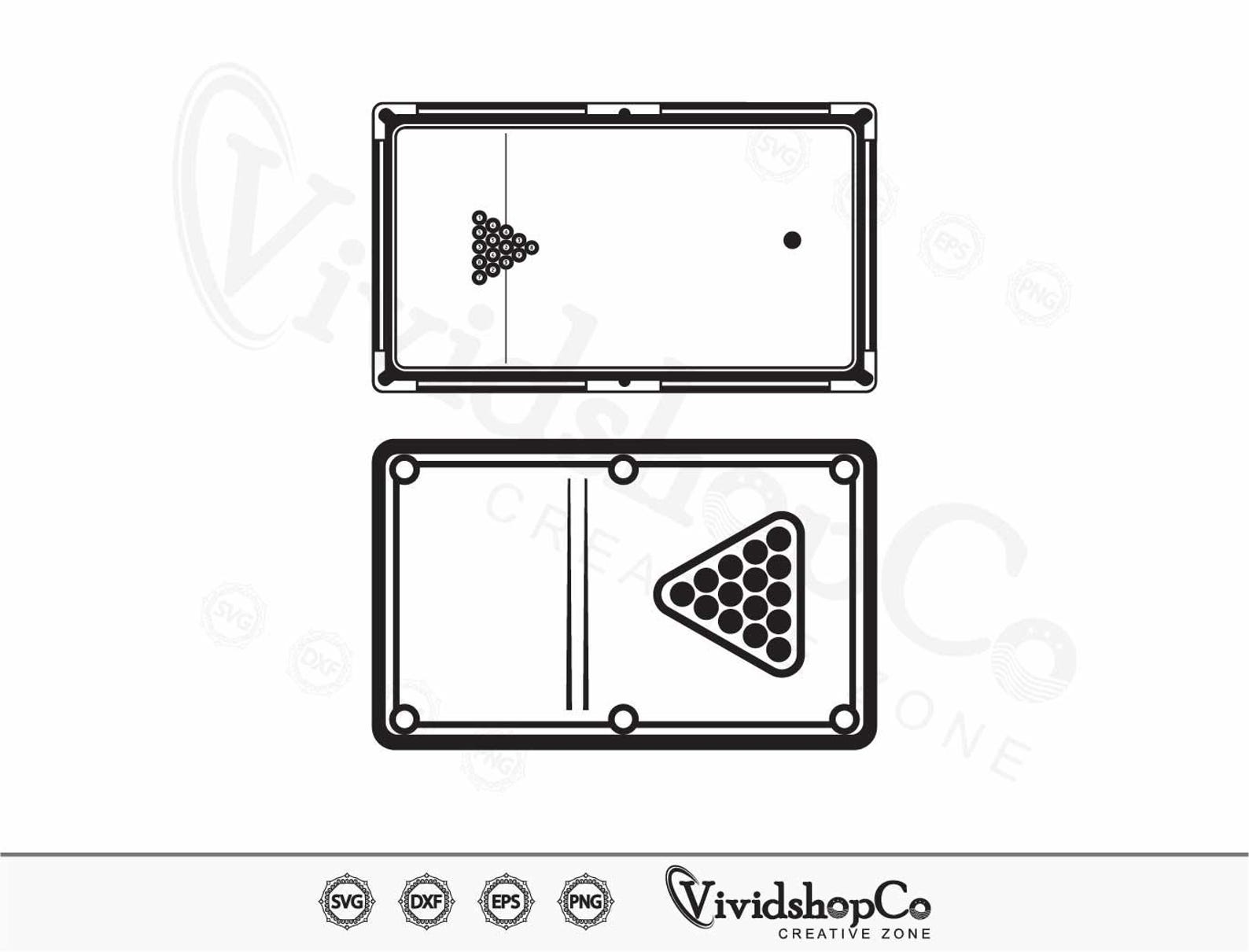 Billiard Black SVG, Snooker Svg, Pool Svg, Billiards Svg, Vector ...
