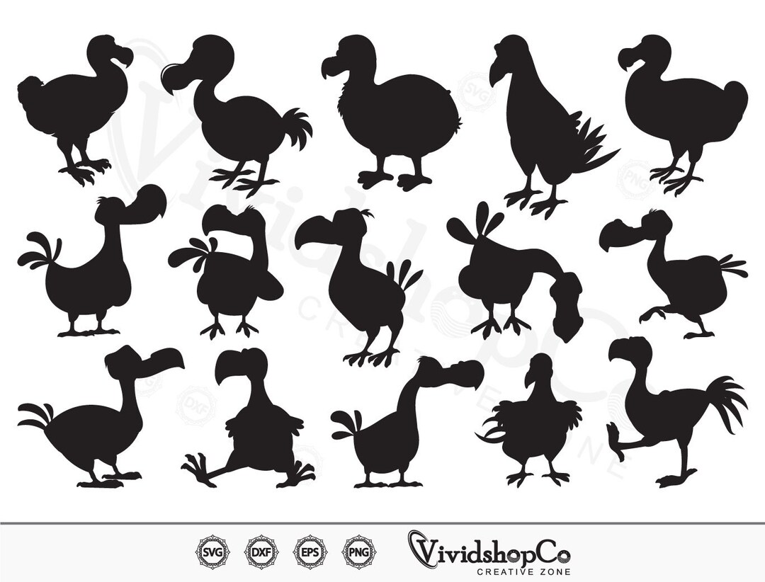 Dodo Bird SVG, Dodo Svg, Bird Svg, Extinct Animals Svg, Clipart, Cut ...