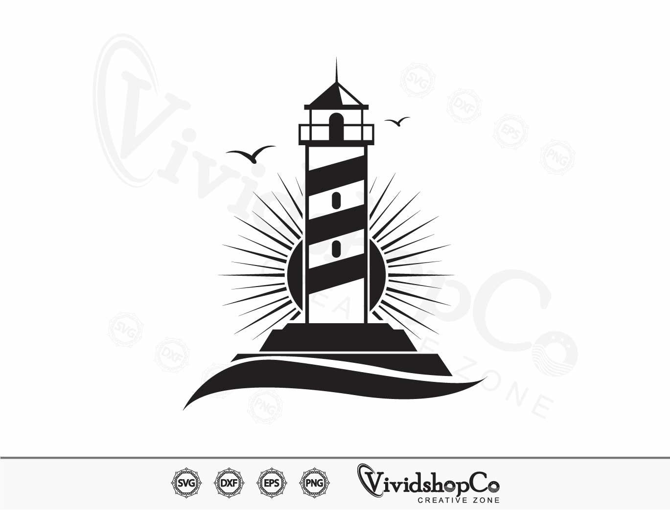 Lighthouse Svg Light House Svg Sea Svg/ Ocean Svg Clipart - Etsy