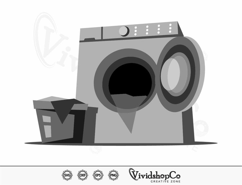 Washing Machine SVG Washer SVG Washing Machine Clipart - Etsy