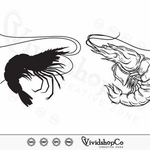 Shrimp SVG, Boiled Shrimp Svg, Prawn Svg, Seafood Svg, Clipart, Cut ...