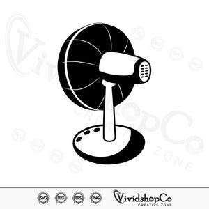 Table Fan SVG, Fan Svg, Electric Fan Svg, Clipart, Cut Files for ...