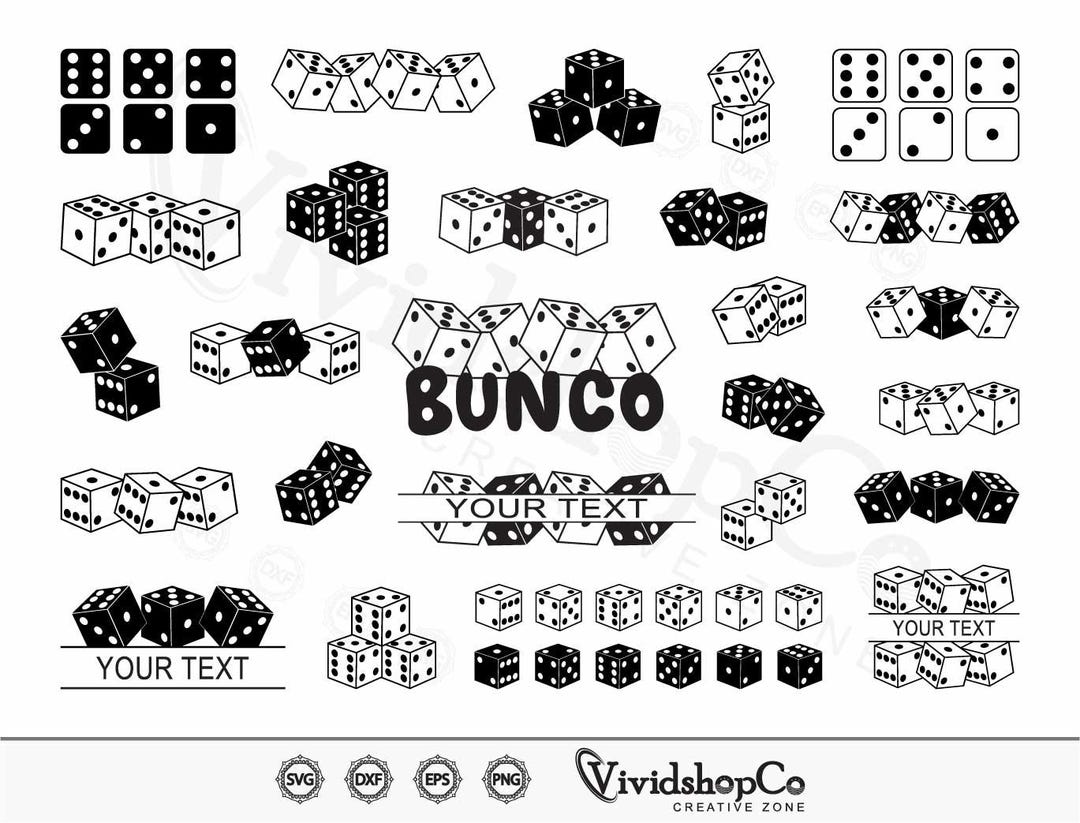 Bunco SVG, Bunco Dice Svg, Bunco Dice Game Svg, Dice Svg, Gambling Svg ...