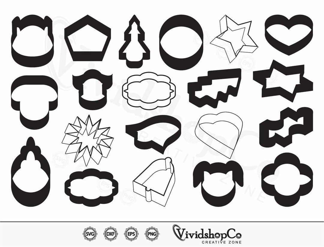 Cookie Cutter SVG, Cookie, Cutter, Clipart, Cut Files for Silhouette ...