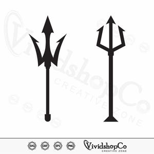 Trident SVG, Summer Trident Svg, Spear Svg, Harpoon Svg, Clipart, Cut ...
