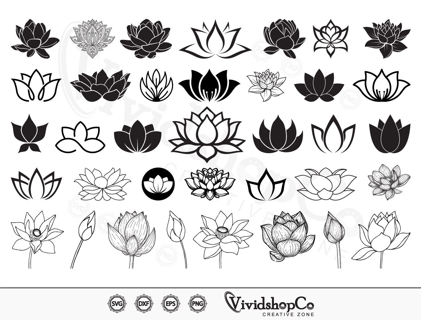 Lotus Flower SVG Lotus Svg Flower Svg Hinduism Svg - Etsy UK