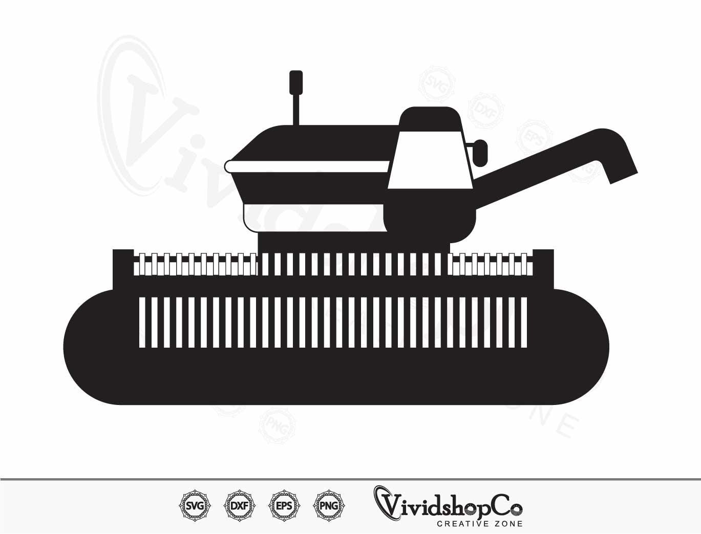 Combine Harvester SVG, Farm, Combine, Wheat Harvester, Corn Head Svg ...