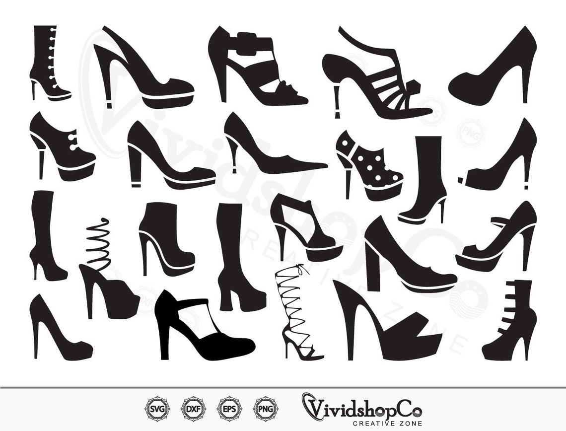 High Heel Svg Heels Svg Women Shoe Svg Stiletto Heels Svg - Etsy