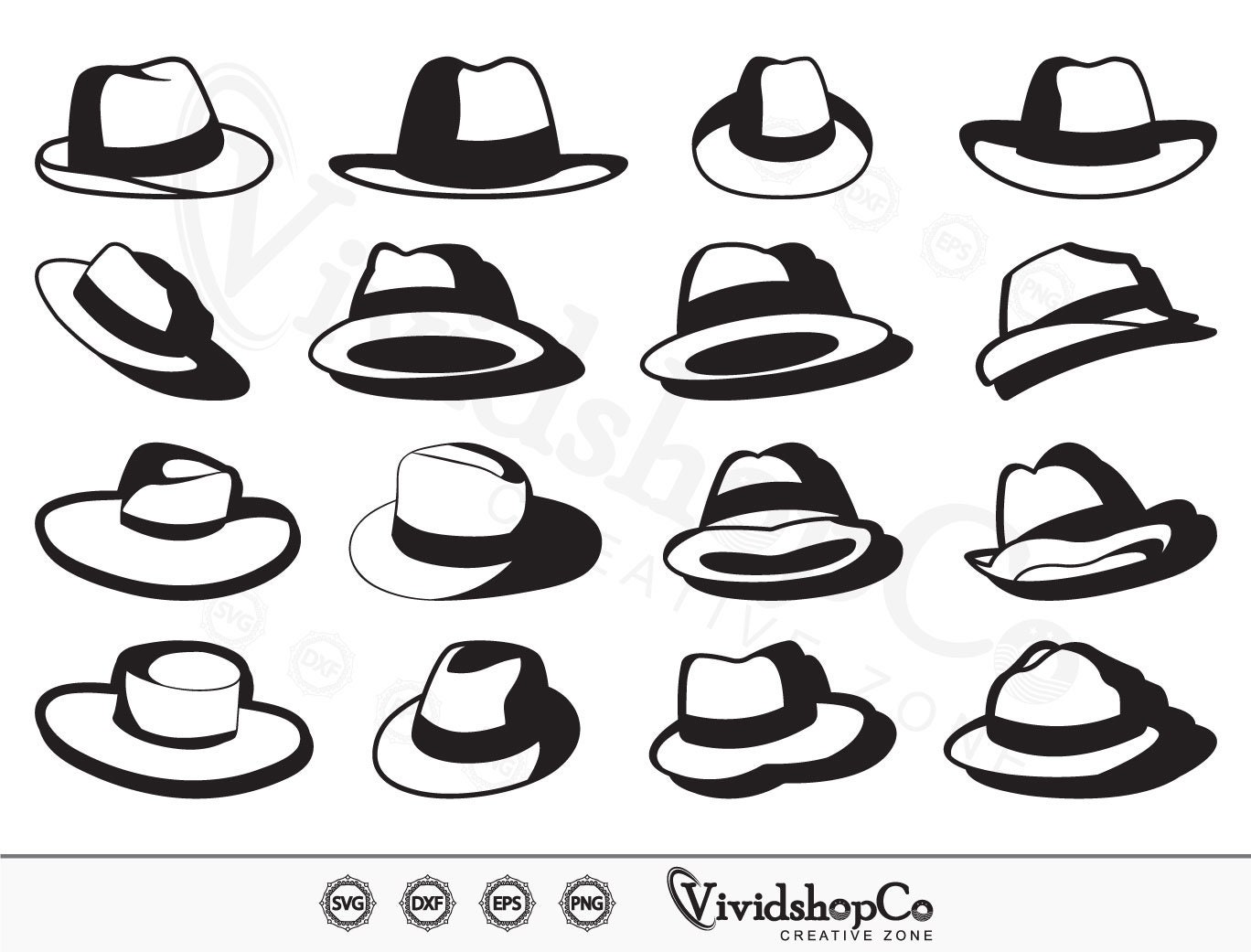 Panama Hat SVG, Hat Svg, Panama Hat, Clipart, Cut Files for Silhouette ...