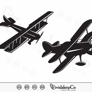 Biplane SVG, Fly Svg, Propeller Plane Svg, Aircraft Svg, Airplan Svg ...