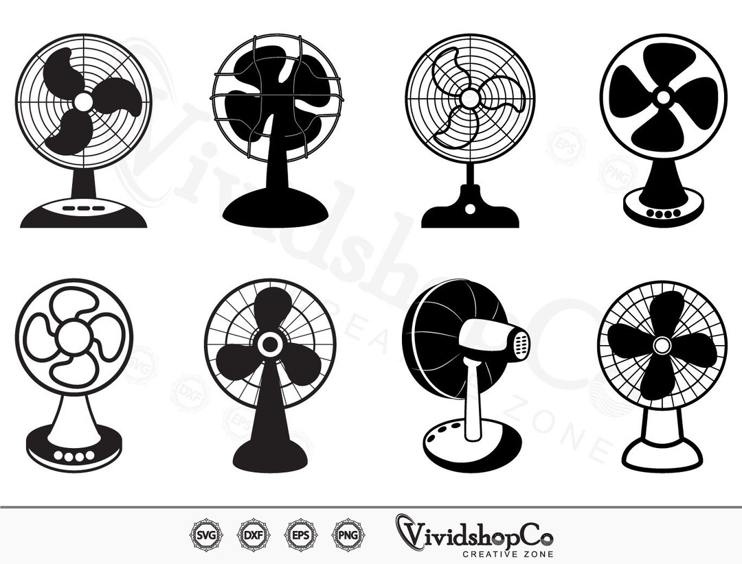 Table Fan SVG, Fan Svg, Electric Fan Svg, Clipart, Cut Files for ...
