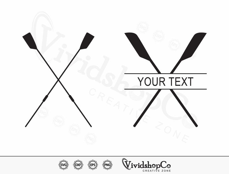 Oars SVG, Oars Monogram, Straight Oars, Boat Oars Svg, Canoe Oars ...