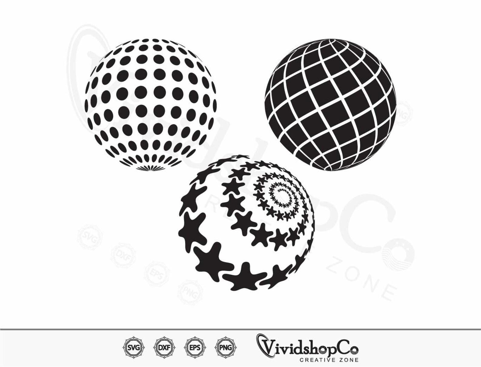 Spheres SVG, Globe Grid Svg, Clipart, Cut Files for Silhouette, Files ...