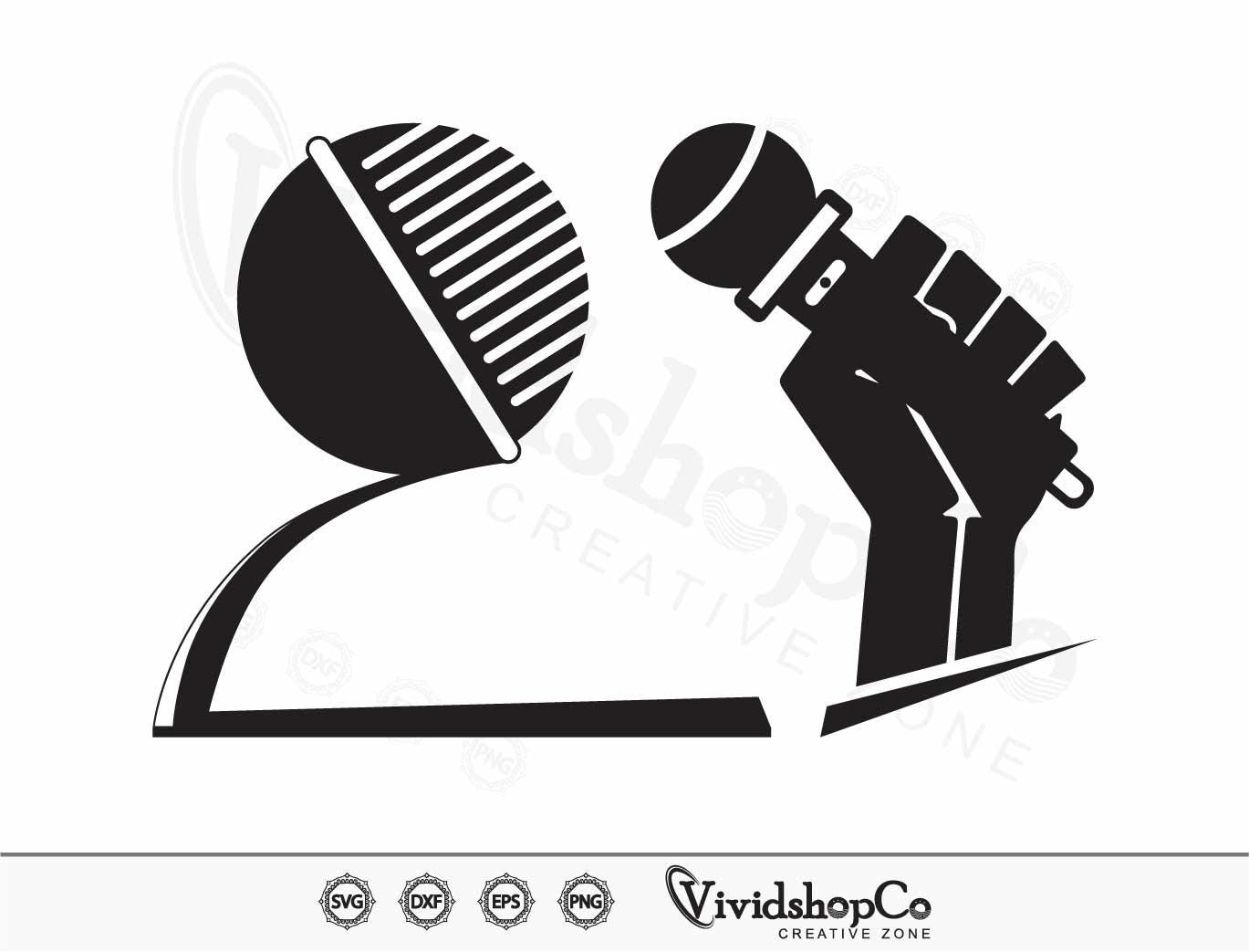 Mikrofon svg, Kopfhörer svg, Mic Stand svg, Musik svg, Clipart ...