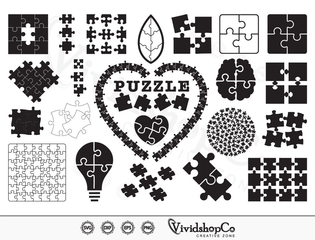 Puzzle Pieces SVG, Puzzle Svg, Jigsaw Svg, Jigsaw Puzzle Svg, Clipart ...