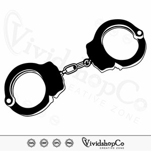 Handcuff SVG Bundle, Handcuff Clipart, Cut File, for Silhouette, Svg ...
