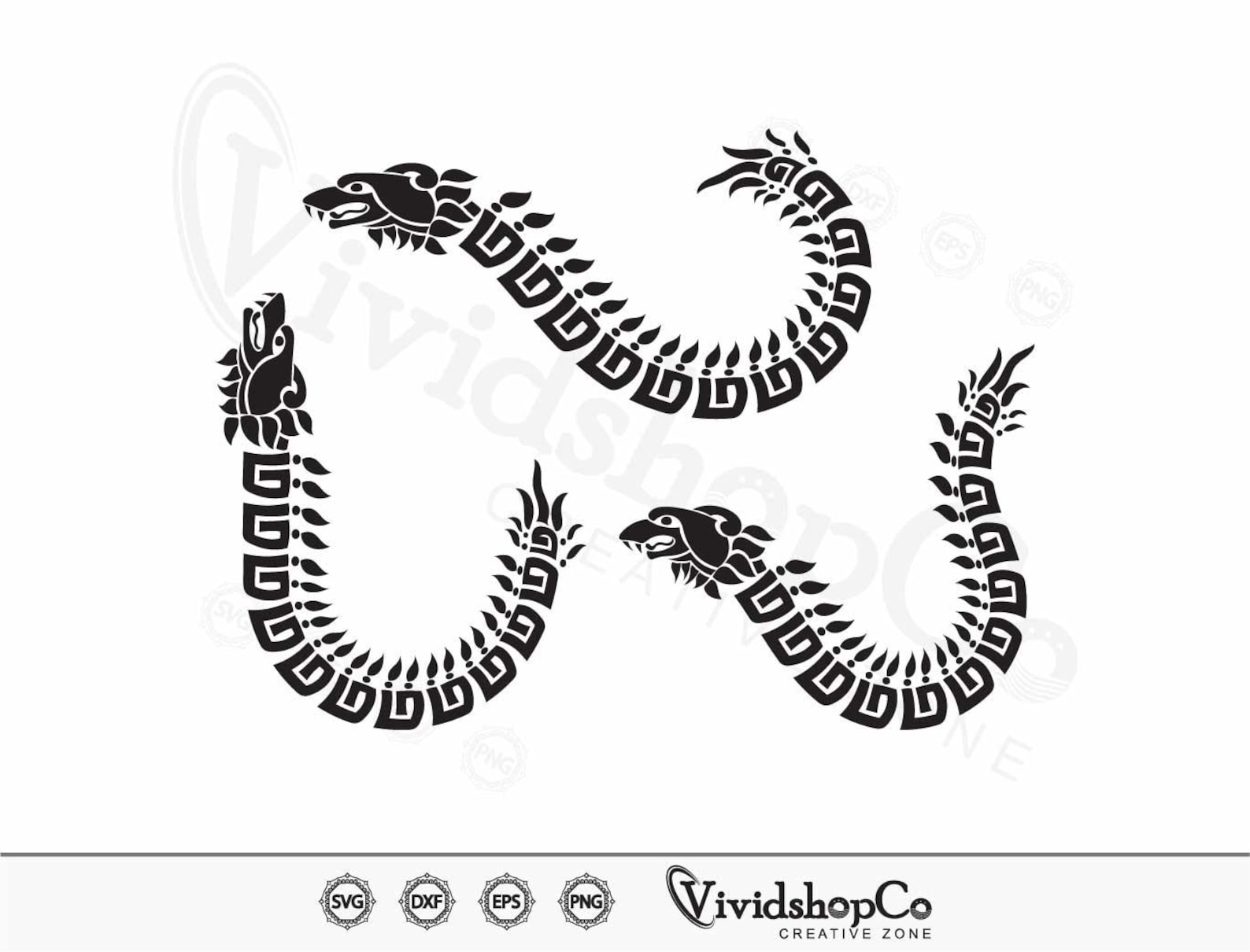 Quetzalcoatl SVG, Huitzilopochtli Svg, Aztec Svg, Clipart, Cut Files ...