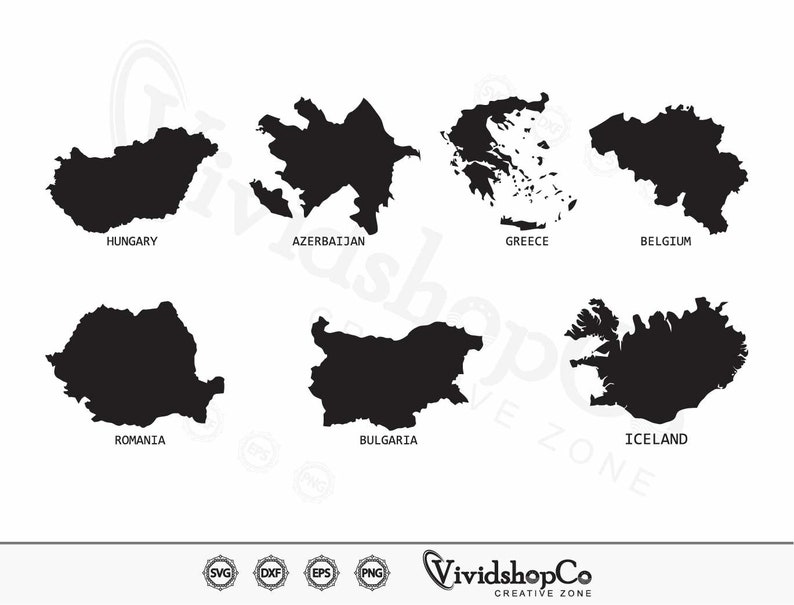 Countries Map Svg, World Map Svg, Map Svg, States Svg, Clipart, Cut ...
