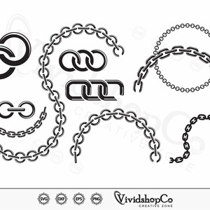 Chains SVG, Chain Link Svg, Breaking Chains Svg, Clipart, Cut Files for ...