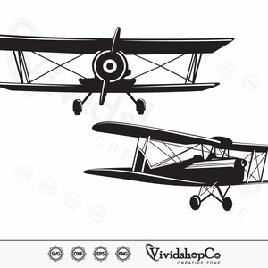 Biplane SVG, Fly Svg, Propeller Plane Svg, Aircraft Svg, Airplan Svg ...