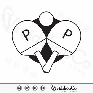 Ping Pong SVG, Ping Pong Paddle Svg, Table Tennis Racket Svg, Ping Pong ...