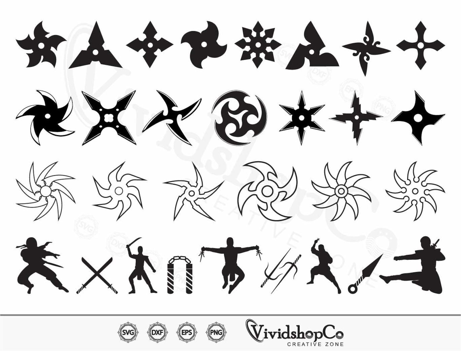 Ninja Stars Svg, Throwing Star Svg, Ninja Svg, Karate Svg, Vector ...