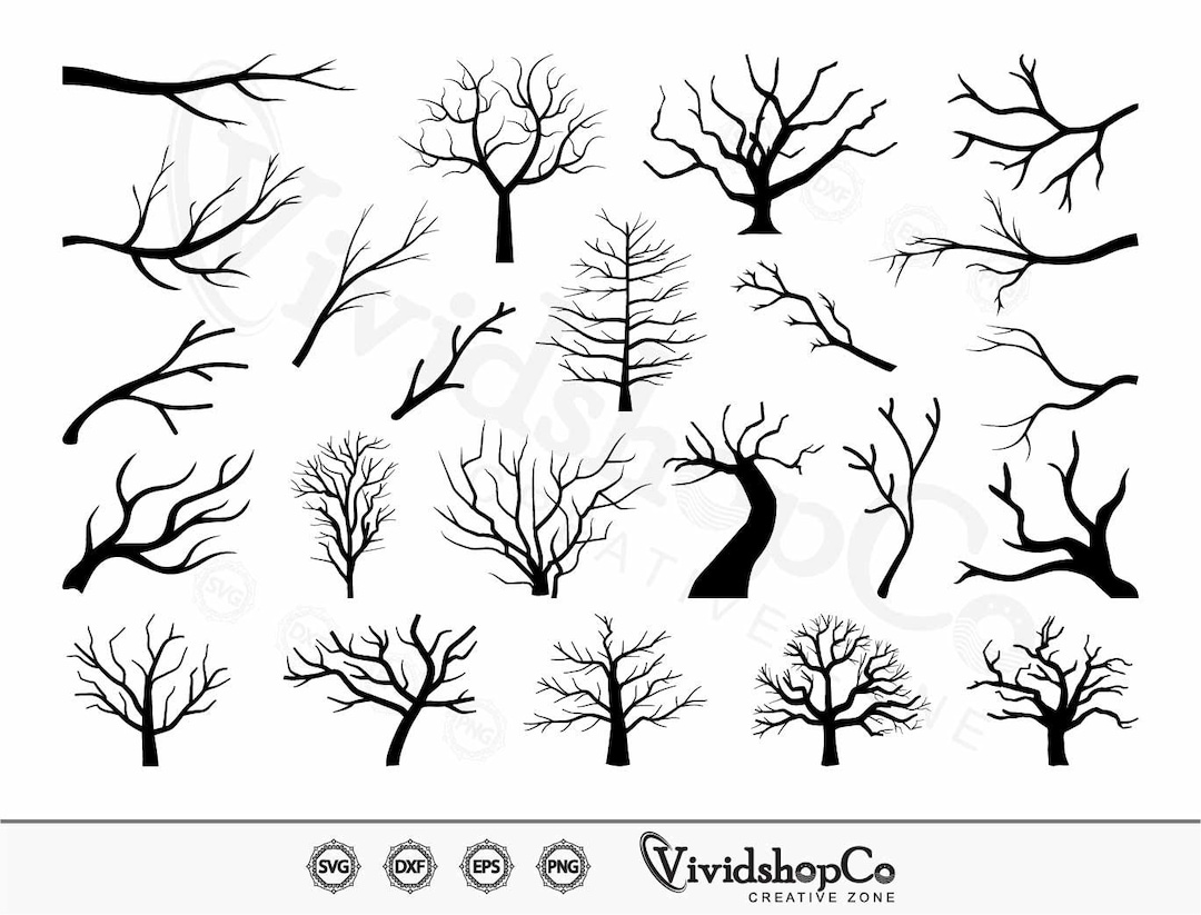 Tree Branch Svg, Clipart, Cut Files for Silhouette, Files for Cricut ...