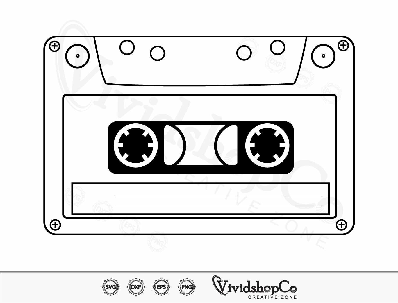 Cassette Tape Svg Cassette Svg Retro Svg Audio Cassette - Etsy Canada