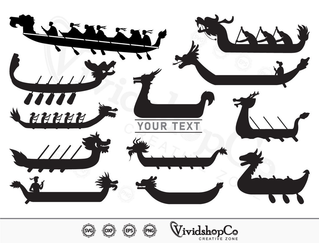 Dragon Boat SVG, Dragon Boat Festival, Dragon Boat Racing, Clipart, Cut ...