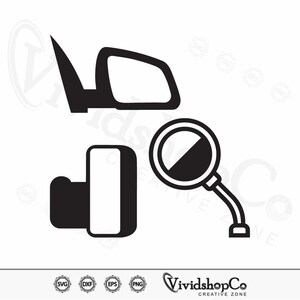 Car Mirror SVG, Car Back Mirror Svg, Car Side Mirror Svg, Rear View ...