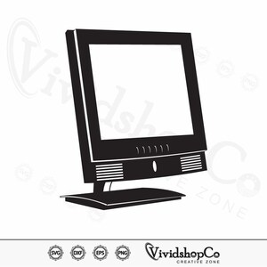 Computer Monitor SVG, Computer Svg, Monitor Svg, Clipart, Cut Files for ...