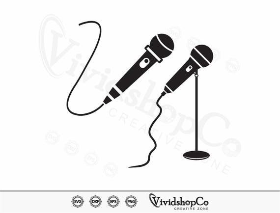 Microphone Stand Vector
