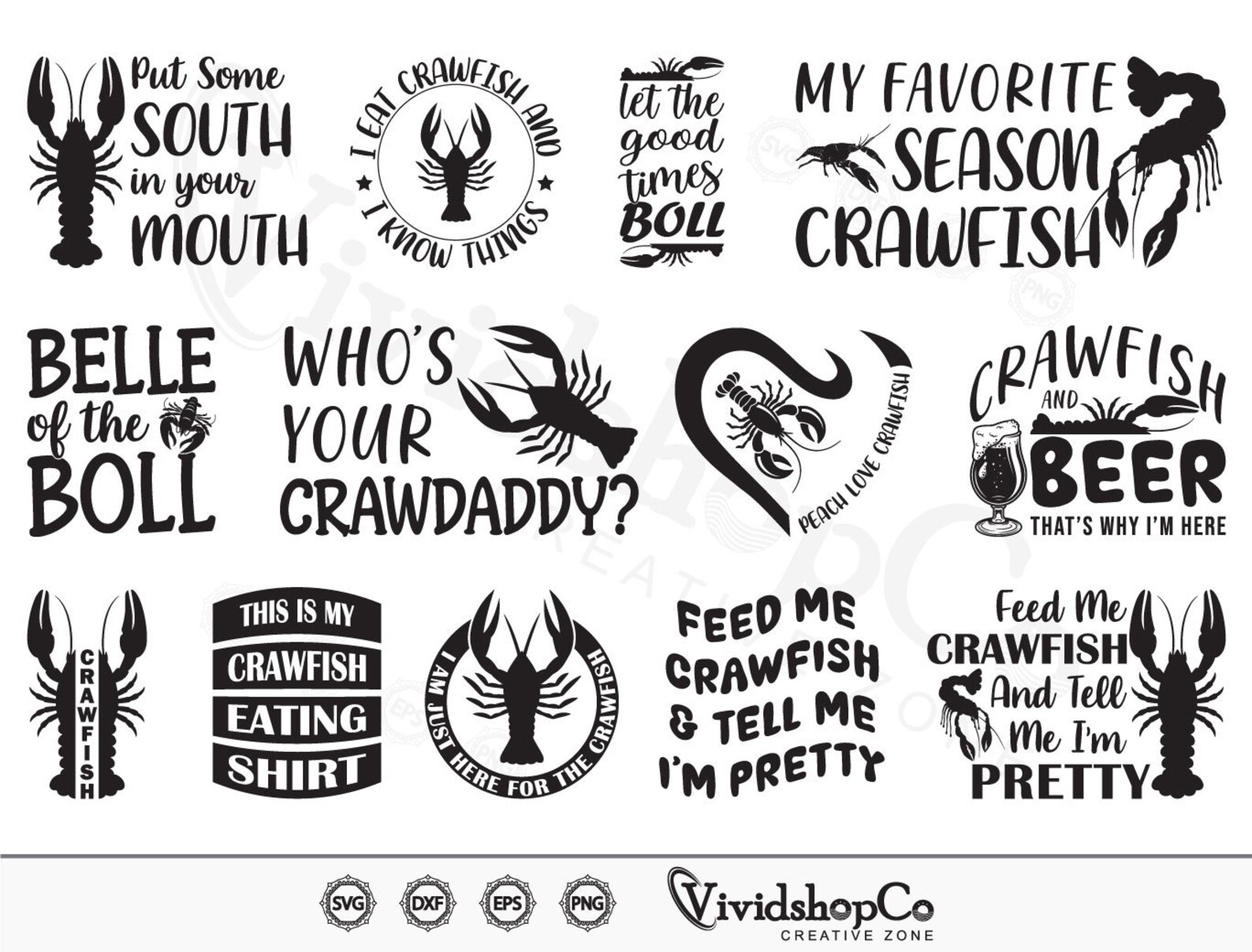 Crawfish SVG Crawfish Boil Svg Crawfish Sublimation - Etsy