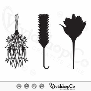 Feather Duster SVG, Duster Svg, Ostrich Feather Duster, Clipart, Cut ...