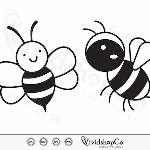 Bee Bundle Svg, Bee Svg, Bee Clipart, Bee Cut Files for Silhouette ...