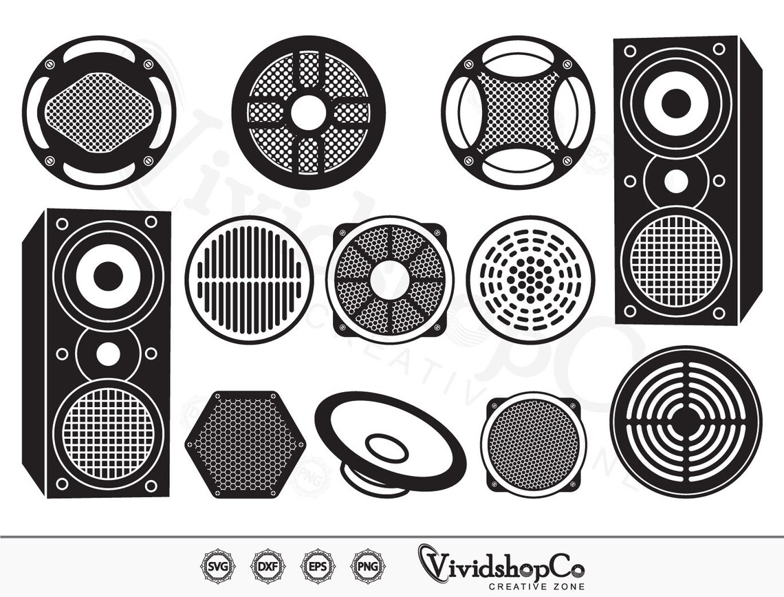 Speaker SVG Loud Speaker Svg Music Svg Audio Svg Clipart - Etsy
