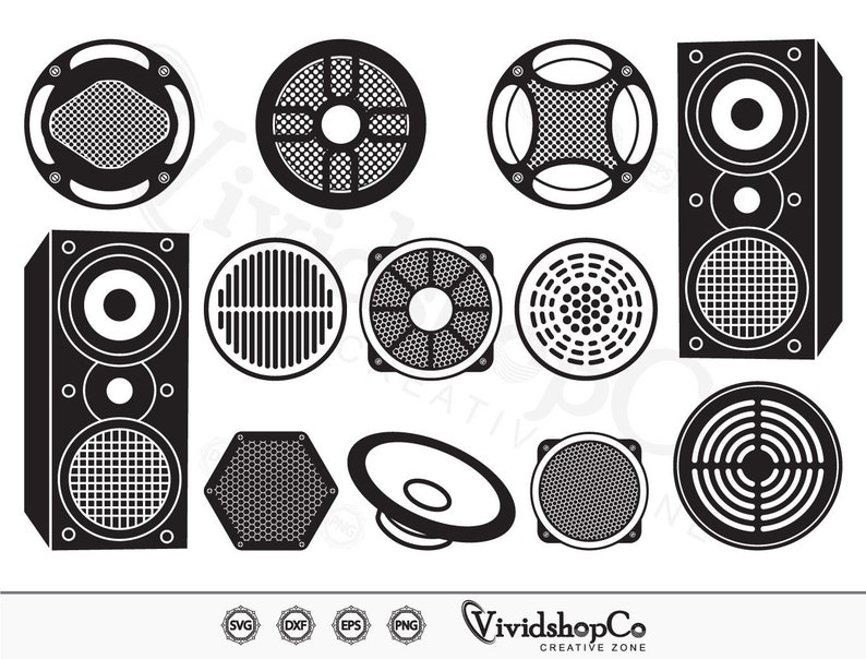 Speaker SVG Loud Speaker Svg Music Svg Audio Svg Clipart - Etsy