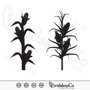 Corn Stalks SVG, Corn Tree, Corn Svg, Corn Field, Popcorn, Maize Svg ...