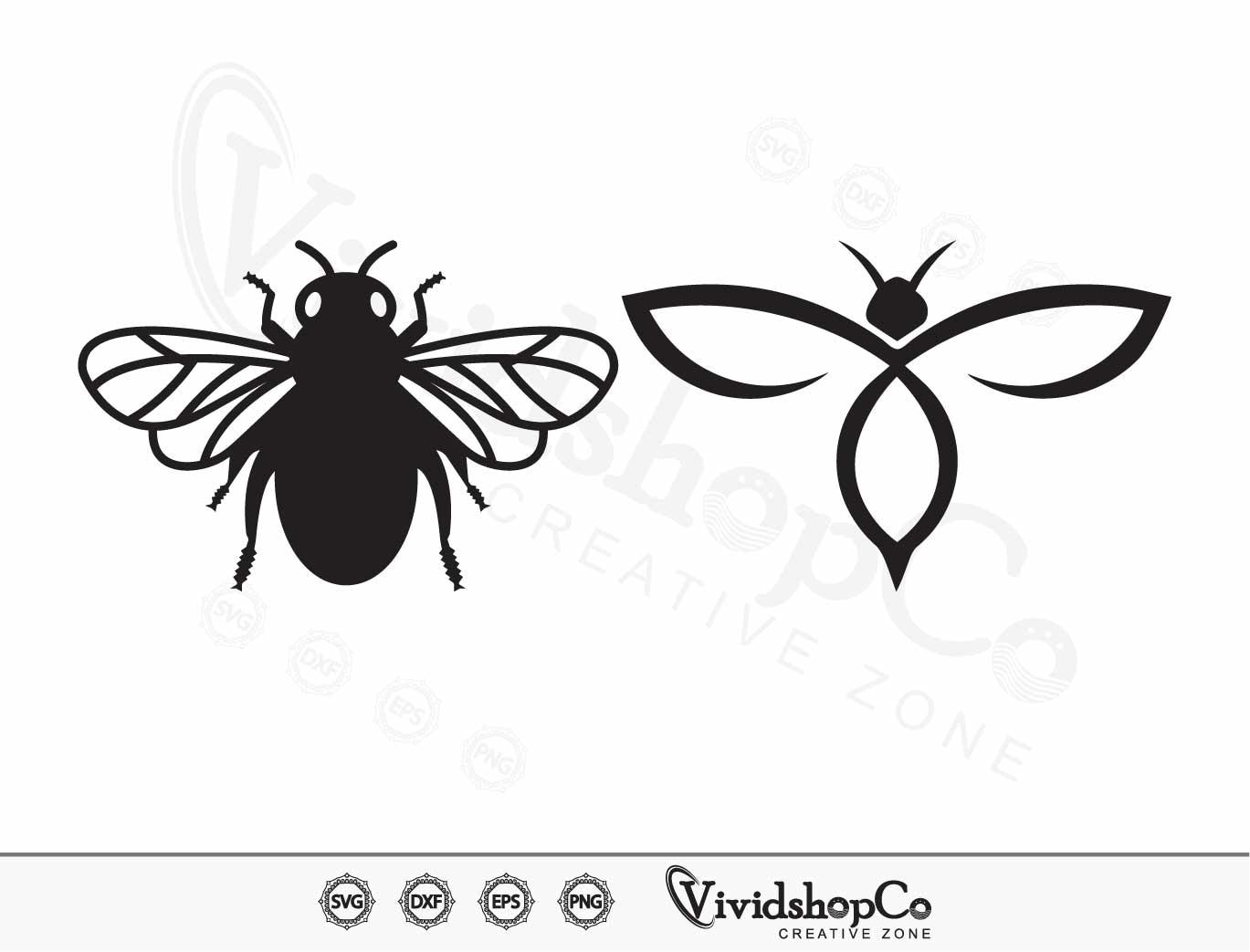 Bee Bundle Svg, Bee Svg, Bee Clipart, Bee Cut Files for Silhouette ...