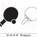 Ping Pong SVG, Ping Pong Paddle Svg, Table Tennis Racket Svg, Ping Pong ...