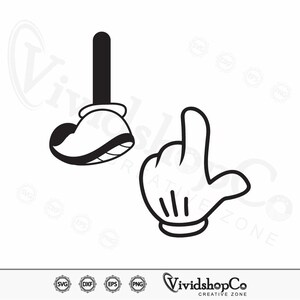 Mickey Hands SVG, Mickey Svg, Mouse Hands Svg, Mickey Hands Vector ...