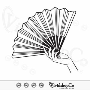 Hand Fan Svg, Japanese Fan Svg, Folding Hand Fan Svg, Spanish Fan Svg ...