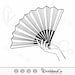 Hand Fan Svg, Japanese Fan Svg, Folding Hand Fan Svg, Spanish Fan Svg ...