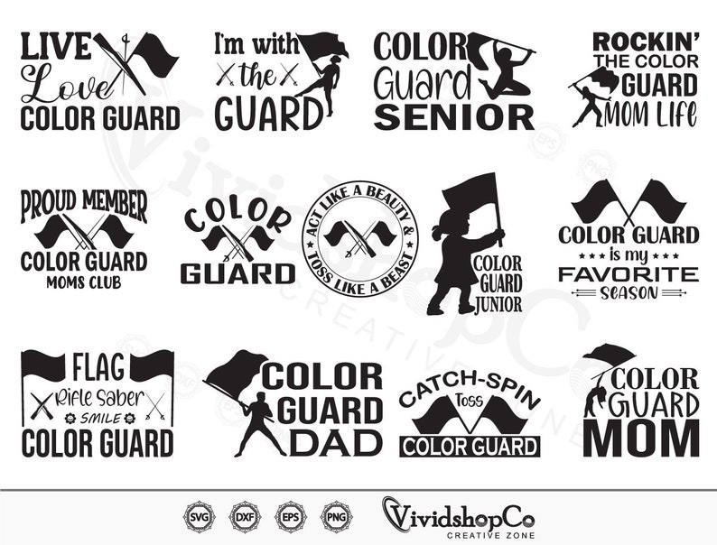 Color Guard Flags SVG, Color Guard Svg, Color Guard Mom Svg, | Color ...